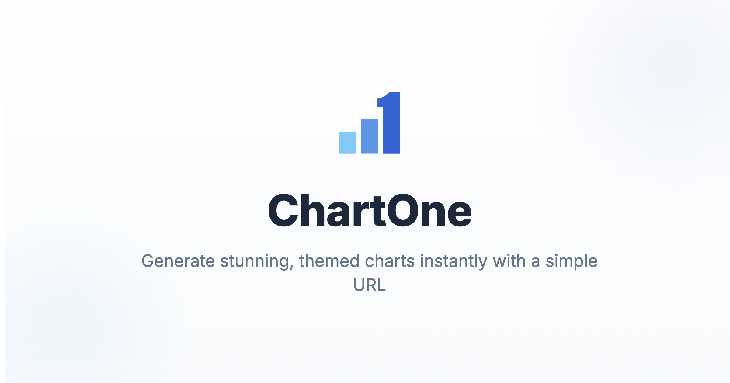 ChartOne - Beautiful Charts via URL